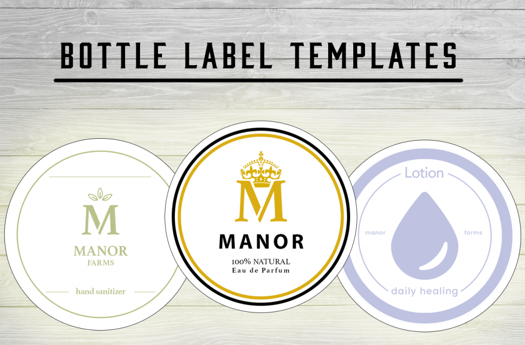 Bottle Label Templates | Free Mock-Up PSDs | Glassnow Blog