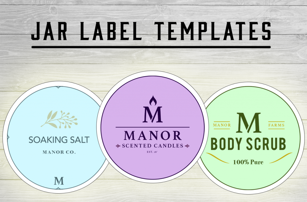Jar Label Templates | Free Mock-Up PSDs | Glassnow Blog